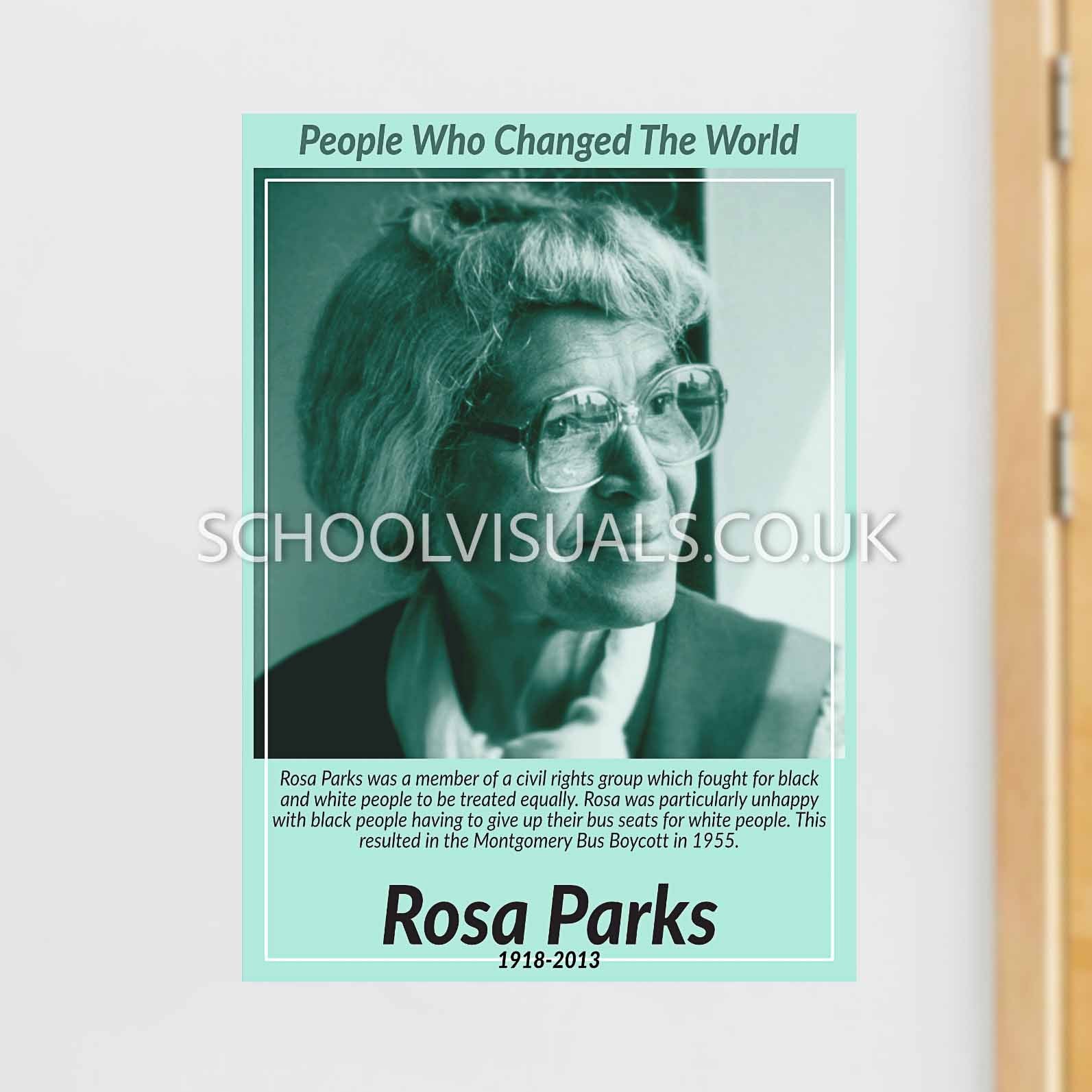 Rosa Parks "People Who Changed The World" Poster – School Visuals